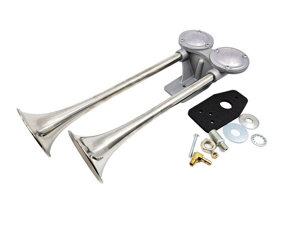 HORN, DUAL AIR ASSEMBLY, HIGH FULTONE STAINLESS STEEL MUST PURCHASE IN ...