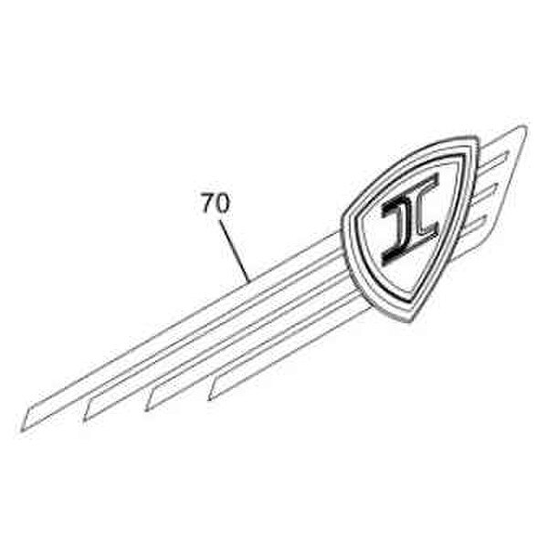 DECAL LH IC EMBLEM SHIELD LOGO W/WINGS - IH3582429C2