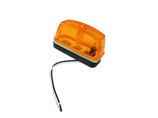 MARKER LIGHT, AMBER, RECTANGLE, 2 WIRE, INCANDESCENT, WELDON - LAMP2-5000-2