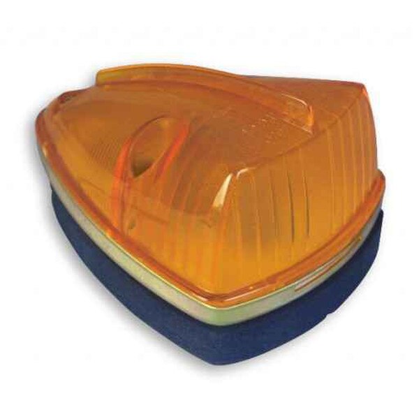 WELDON AMBER TRIANGLE MARKER LIGHT WITH 2 WIRES - LAMP2-50502