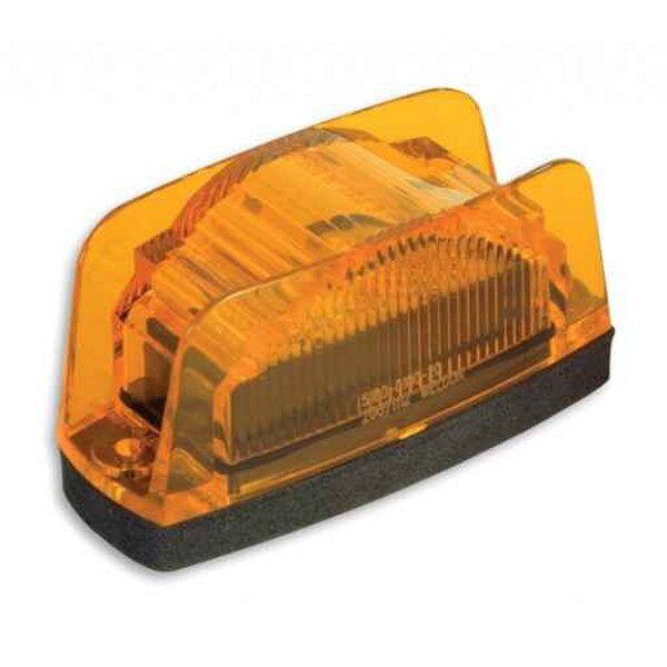 MARKER LAMP AMBER, LED THOMAS, w/PLUG 2 WIRE WITH PLUG, BUILT-IN SHIELD ...
