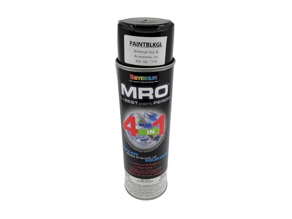 SPRAY PAINT, GLOSS BLACK MRO, 16 oz SPRAY CAN SINGLE COAT, PREMIUM ...