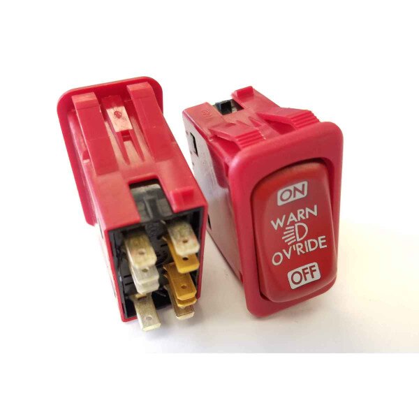 C2 WARNING OVERRIDE SWITCH ON/OFF - RED - 9 BLADE - THC2-123775